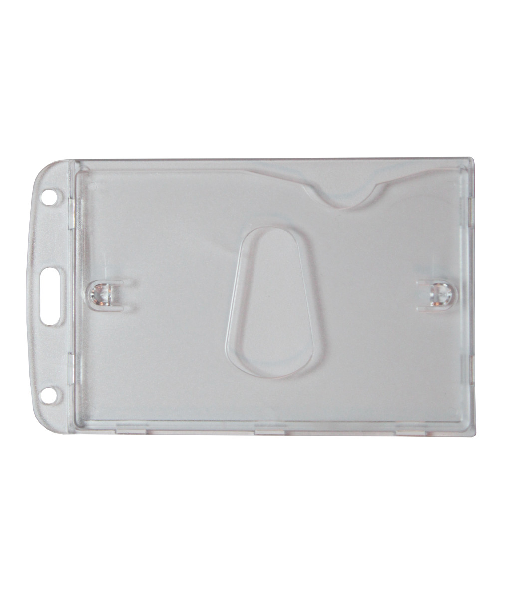 Enclosed ID Card Holder Portrait - Customcard Ltd