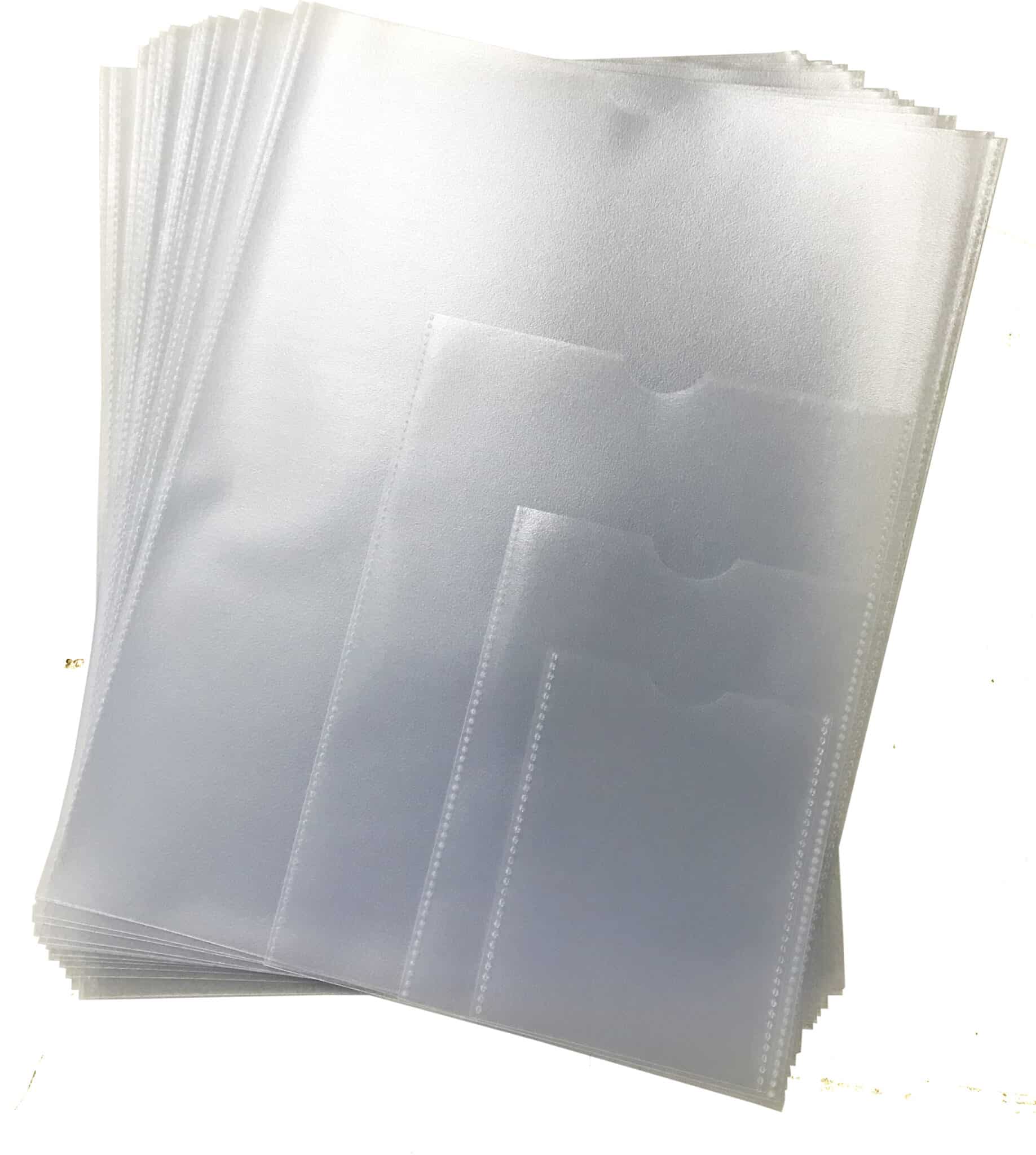 Frosted Clear Unpunched Pockets (Pack of 50) - Customcard Ltd